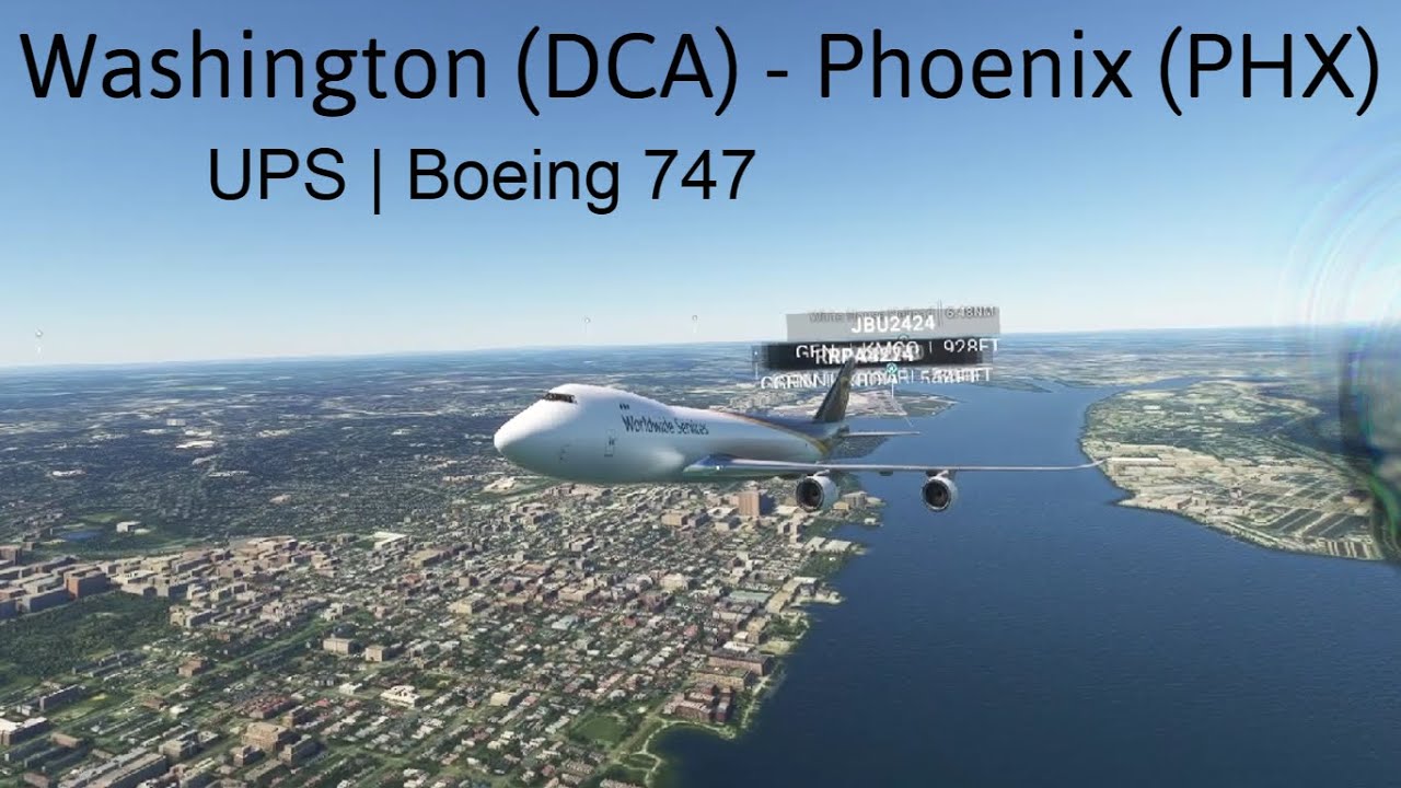 Vuelo: Washington (DCA) - Phoenix (PHX) | MSFS 2020 - YouTube
