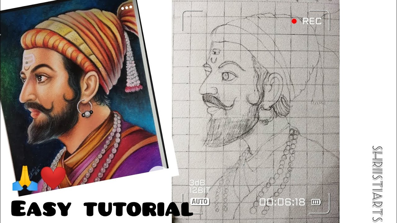 Outline of Chatrapati Shivaji Maharaj 🙏💯 #art #drawing #tutorial # ...