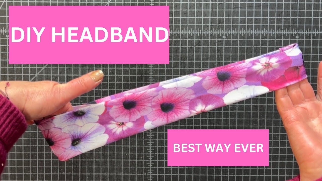 DIY Headband-Cut and Sew Knit Workout Headband - YouTube