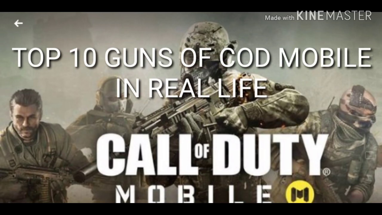Top 10 CALL OF DUTY mobile guns in real life - YouTube
