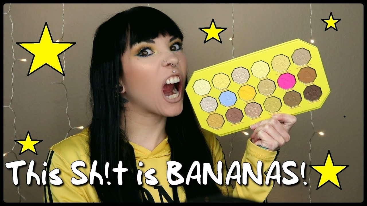 This Sht Is Bananas Trying The Banana Fetish Palette Jeffree Star Cosmetics Dossier