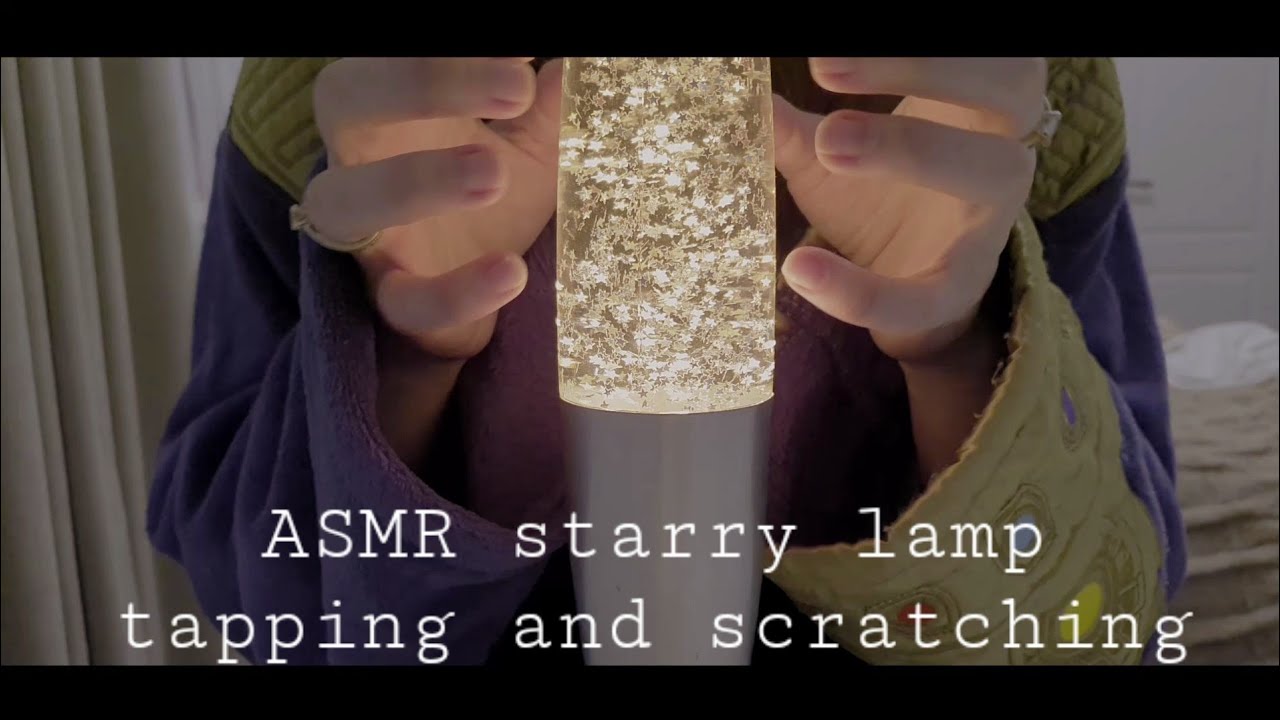 ASMR starry lamp tapping and scratching - YouTube