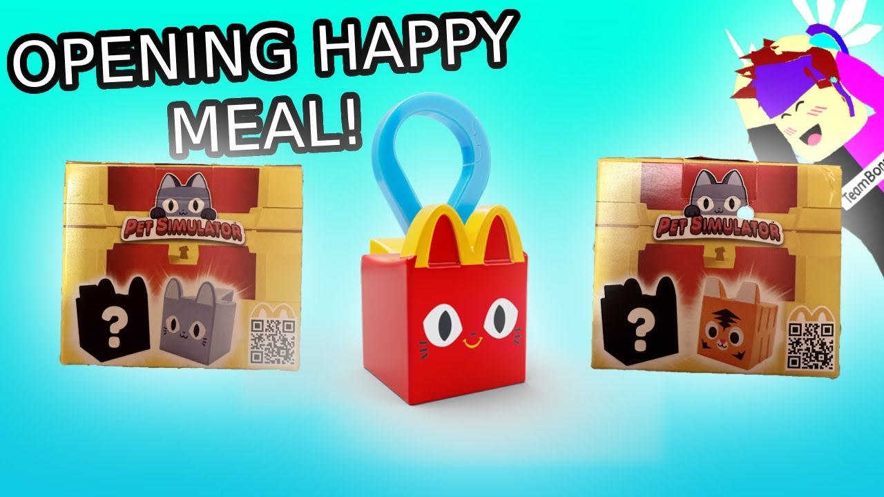 OPENING HAPPY MEAL! NOWE ZABAWKI PET SIMULATOR | Pet Simulator 99 ...