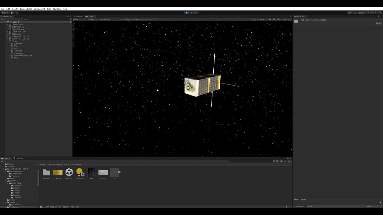 2U-CubeSat Ion Thruster Simulation with Physics in Unity3D. - YouTube