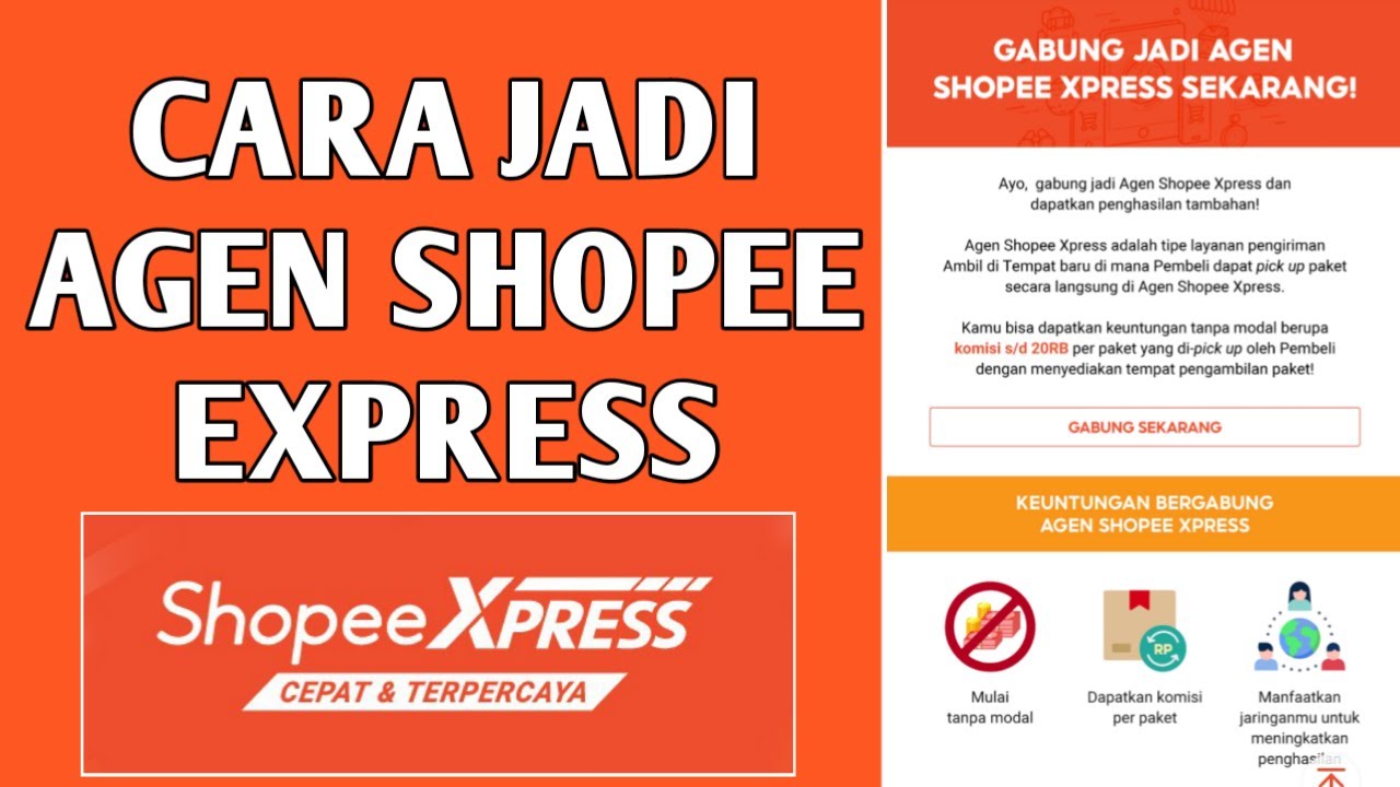 Cara Bergabung Menjadi Agen Shopee Express - YouTube