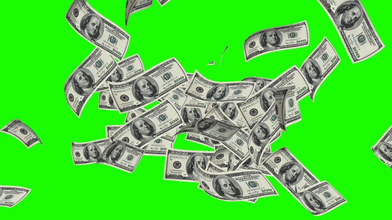 Money flowing | Green screen effects Money rain - YouTube