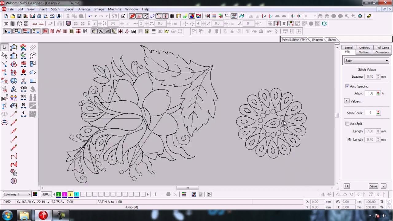 Wilcom Tutorials/How To Show And Hide Separate Object In Wilcom / Shift + S / Zahid Hussain ...