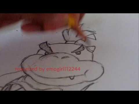 Let's Draw Bowser Junior! - YouTube