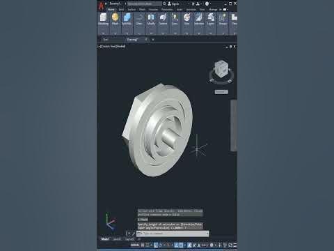 AutoCAD 3D, Autodesk, 3D modeling, 3D bolt #shorts - YouTube