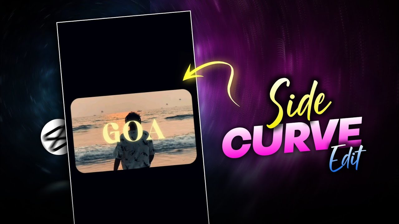 Black SIDE CURVE Trending Reels Tutorial In Capcut⚡ - YouTube