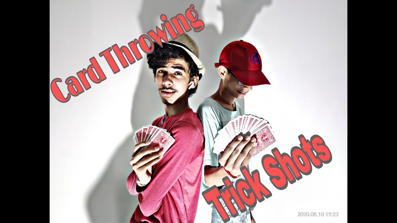 Card Throwing Trick Shots | Kavya Dave | G-art - YouTube