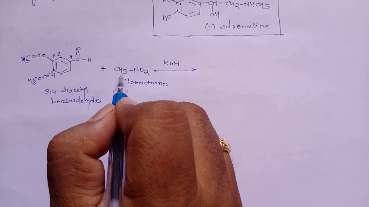 Synthesis of adrenaline (Nagai) - YouTube