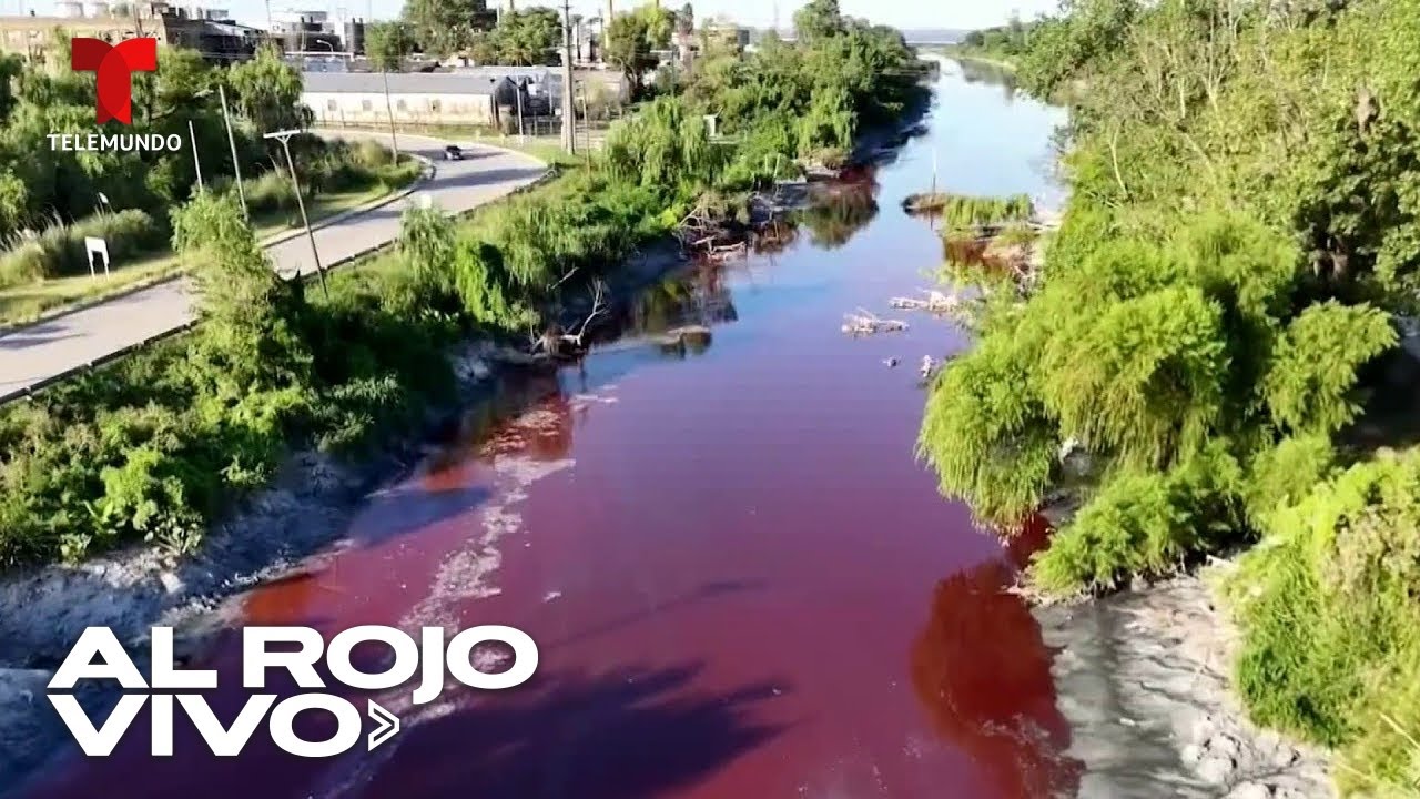 Río Sarandí aparece teñido de rojo en Buenos Aires y surgen ...