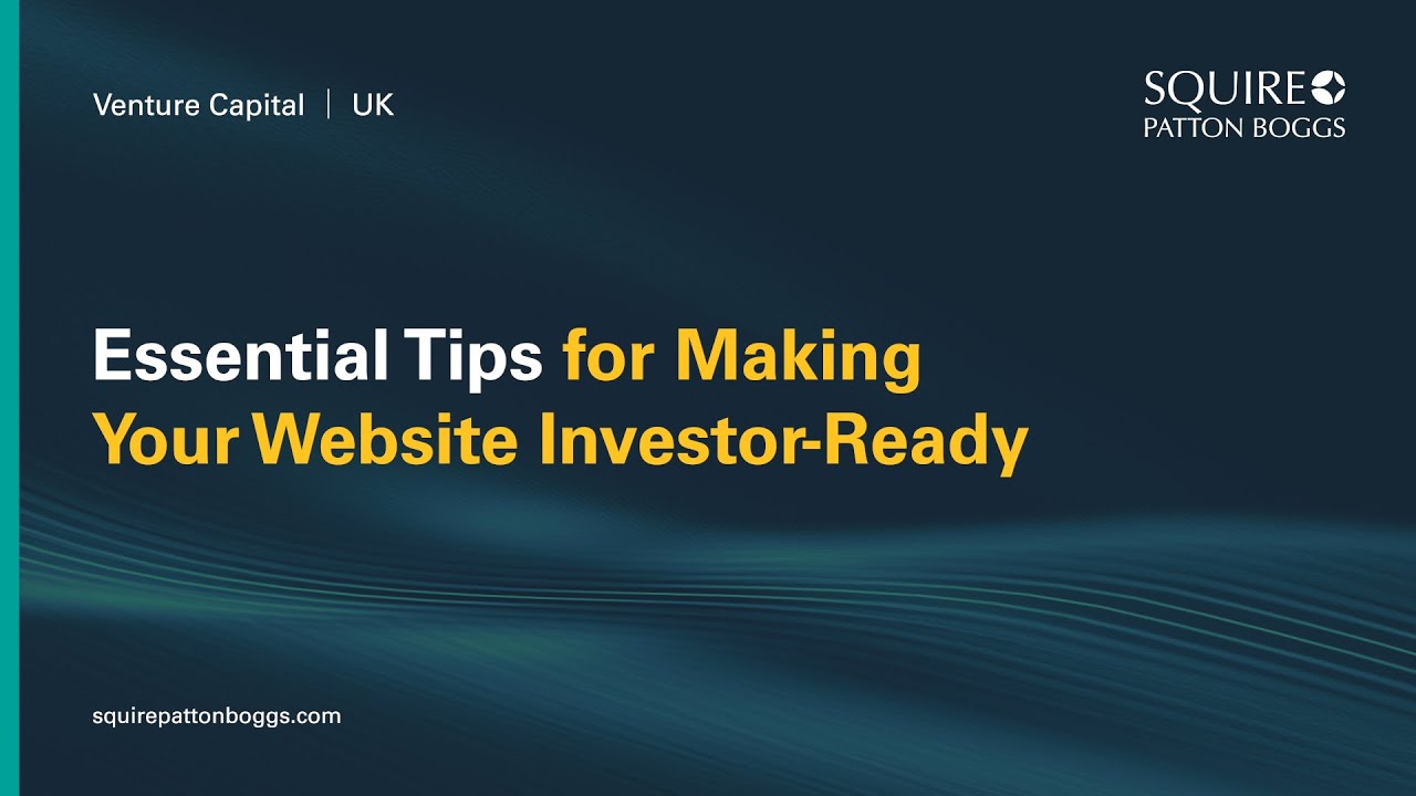 Essential Tips for Making Your Website Investor-Ready - YouTube