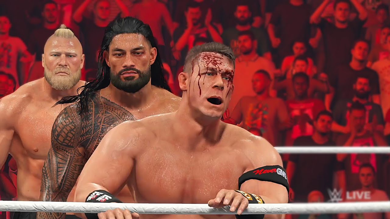 WWE 2K23 ROMAN RENGE VS CODY ROUD 3 VS 3 MATCH LIVE GAMEPLAY #1 - YouTube