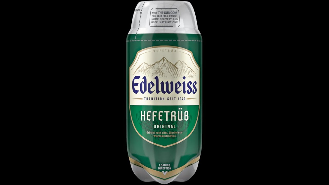 Edelweiss Hefetrüb - 2L SUB Keg Torp German Wheat Beer 5.3% ABV This ...