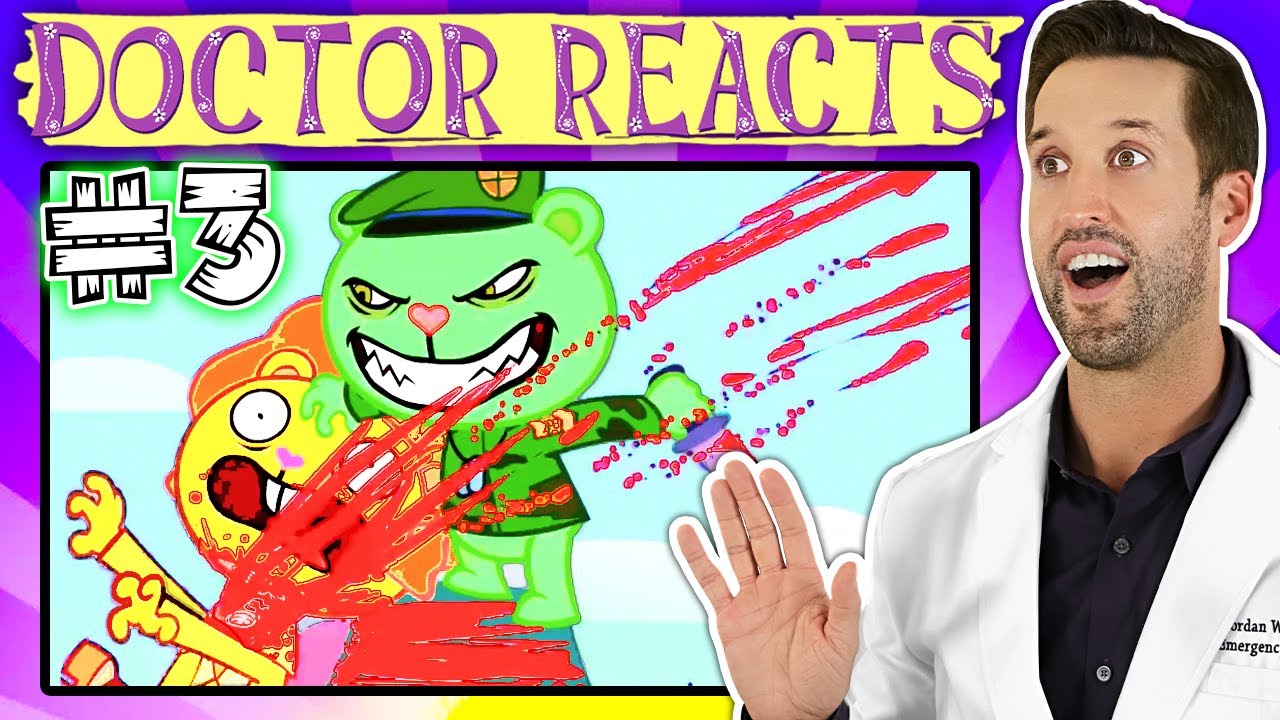 ER Doctor REACTS to Happy Tree Friends Medical Scenes #3 - YouTube