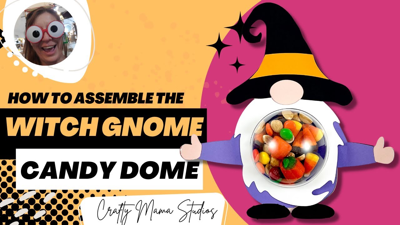 Halloween Candy Crafts, Gnome Witch Candy Dome Holder - YouTube