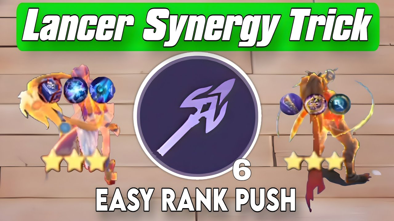 LANCER SYNERGY TRICK ! EASY PUSH RANK. MAGIC CHESS BEST SYNERGY 2024 ...