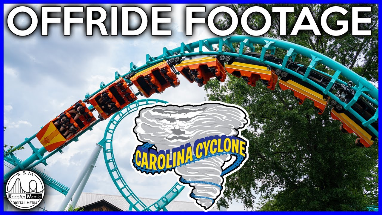 Carolina Cyclone | Carowinds | 4K Off-ride Footage | Non-Copyright ...