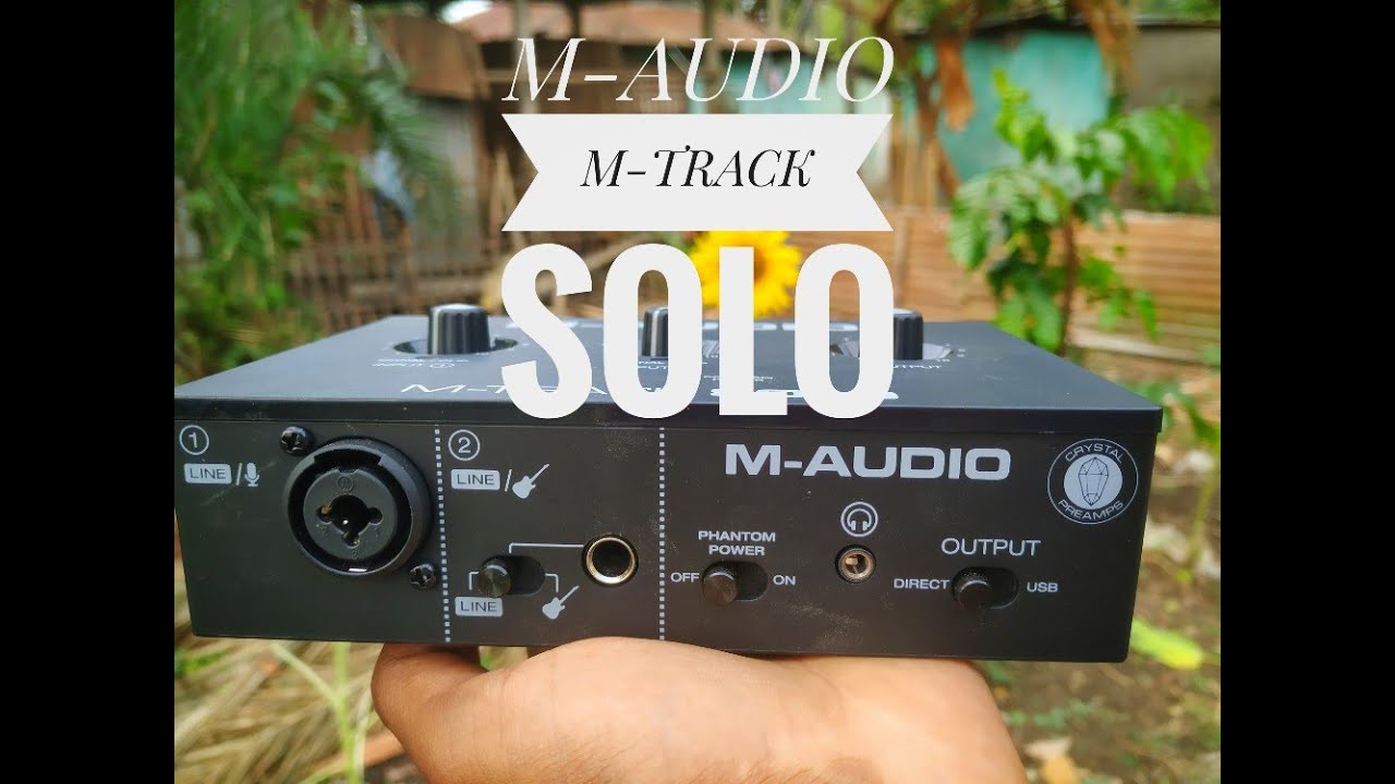 M-AUDIO M-TACK SOLO /AUDIO INTERFACE UNBOXING - YouTube