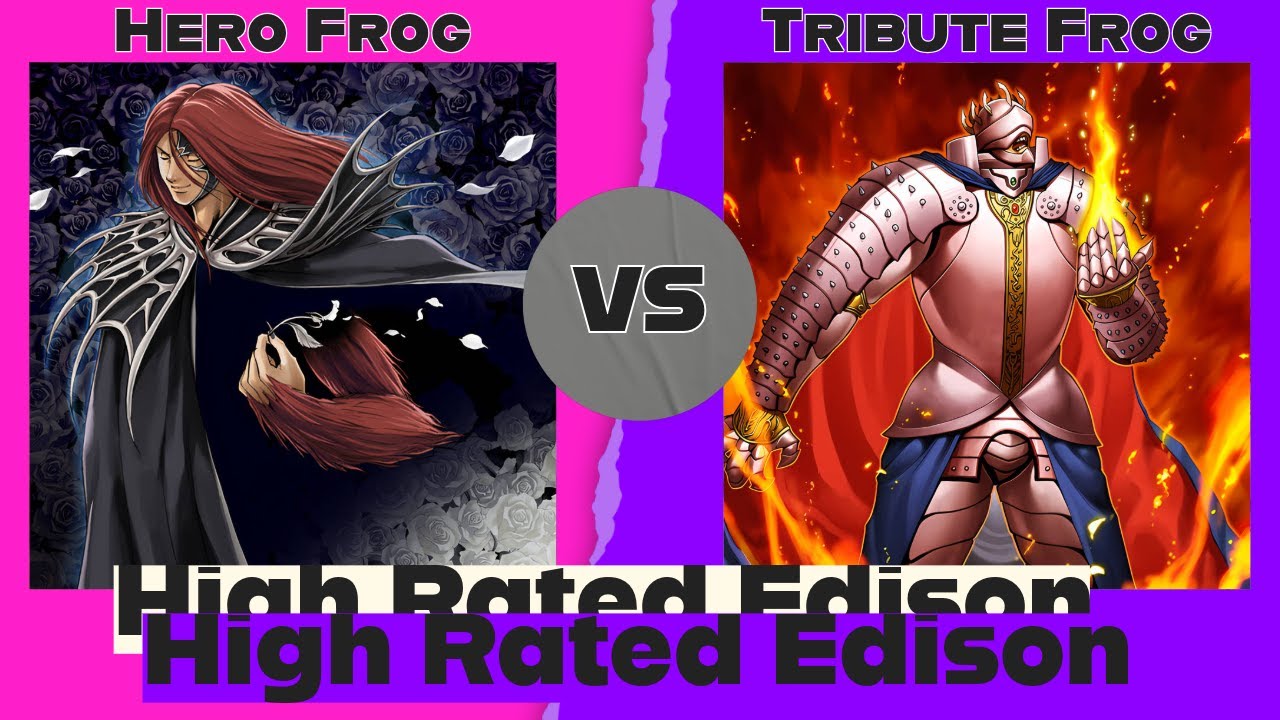 Hero Frog vs Tribute Frog - High Rated Edison Yu-Gi-Oh! - YouTube