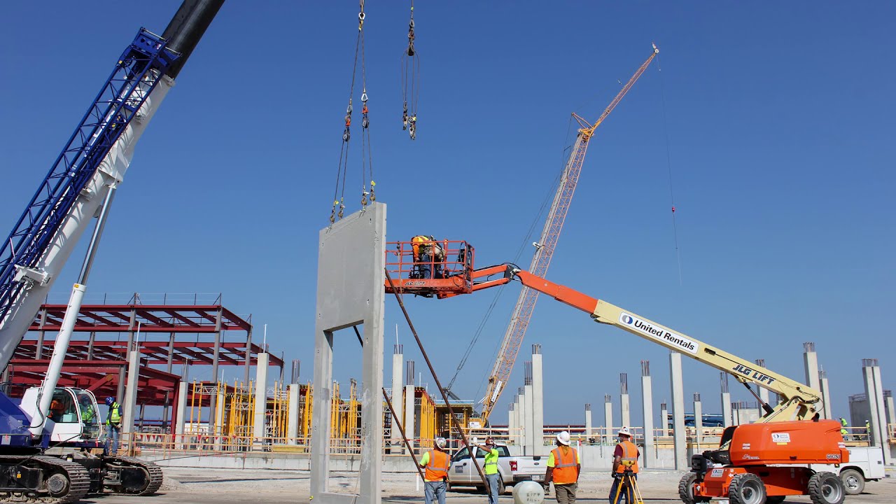 First Precast Concrete Piece Installation - KCI Airport New Terminal ...
