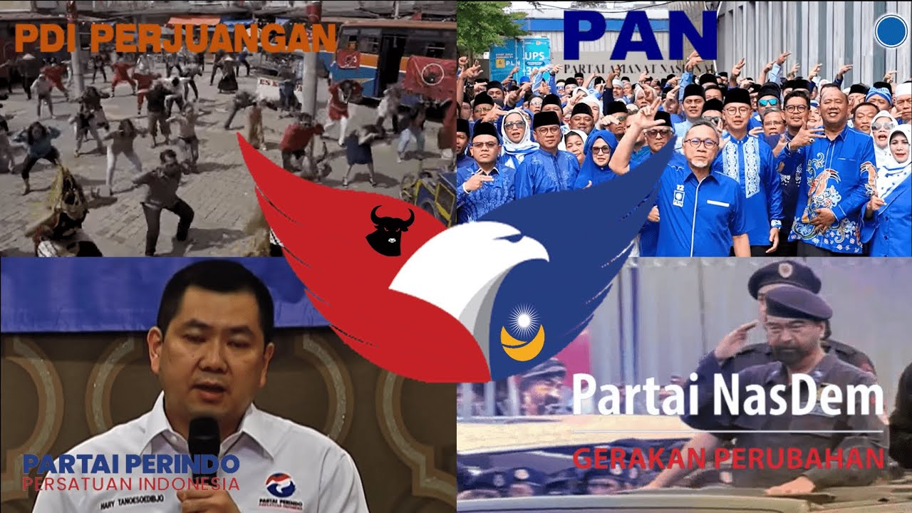 Remix Mars Partai (Nasdem, Perindo, PAN, PDI-P) - YouTube