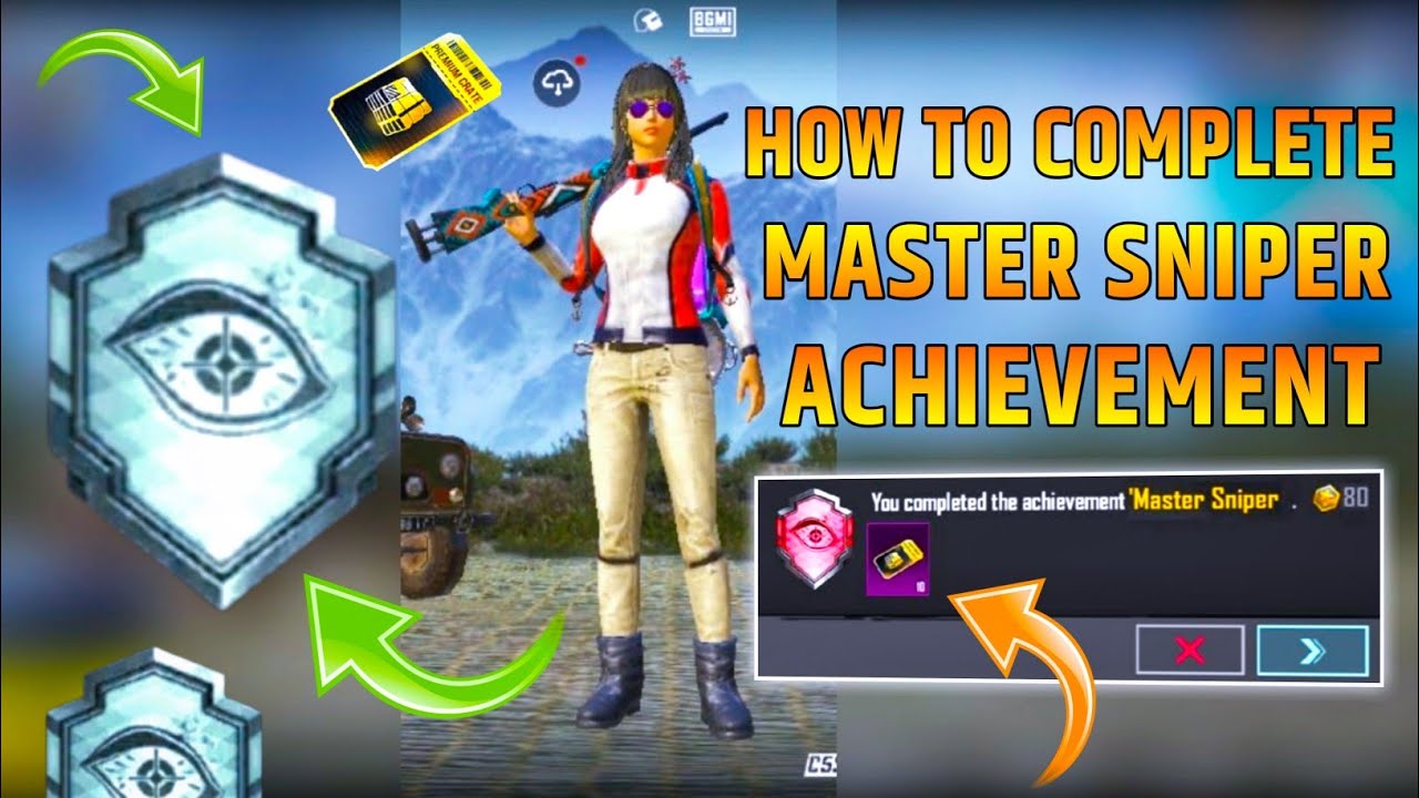 HOW TO COMPLETE MASTER SNIPER ACHIEVEMENT PUBG MOBILE / BGMI || NEW ...