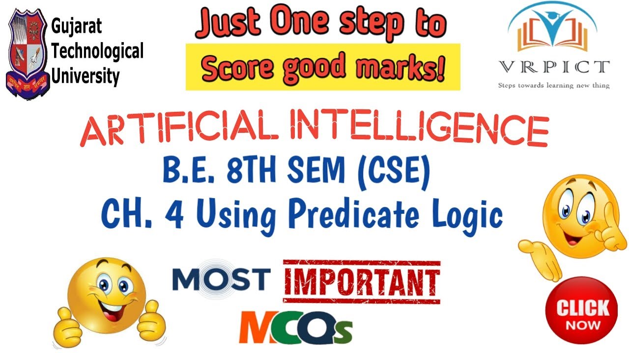 Artificial Intelligence MCQS GTU Exam CH 4 Using Predicate Logic Artificial Intelligence MCQS GTU Exam CH 4 Using Predicate Logic