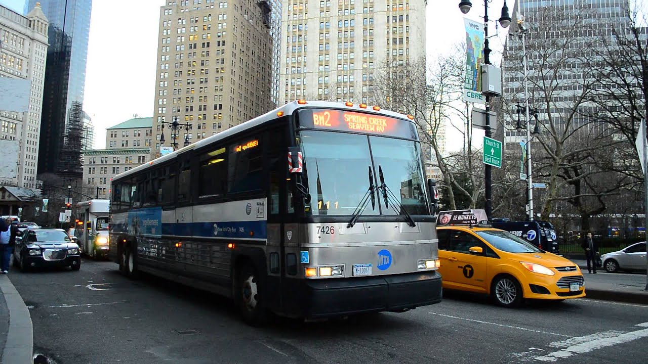 MTA Bus Company 2002 MCI D4500 7426 On The BM2 @ City Hall/Park Row ...