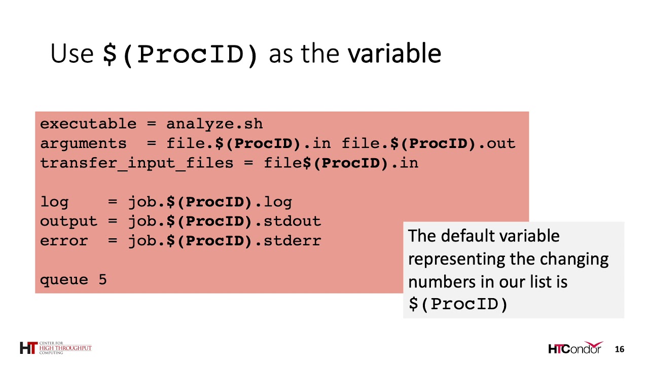 Submitting Multiple Jobs with HTCondor - YouTube