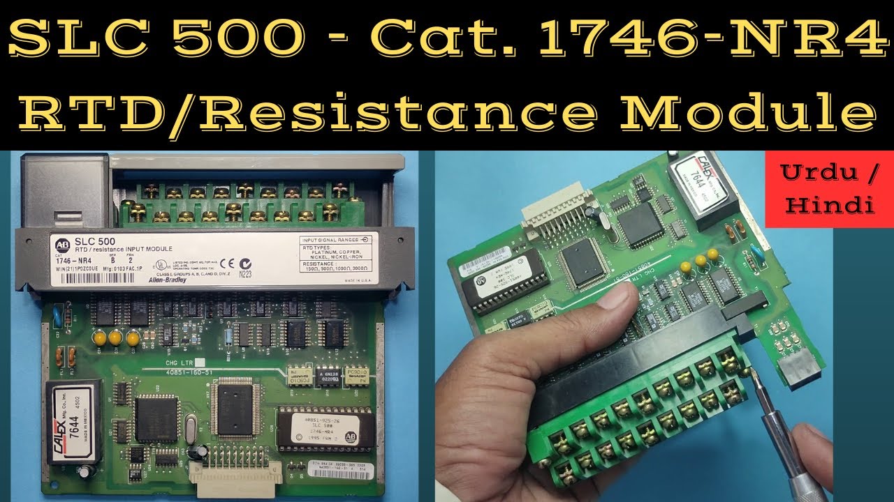 Allen Bradley, SLC 500, 1746-NR4, RTD/Resistance Module | Wiring and ...
