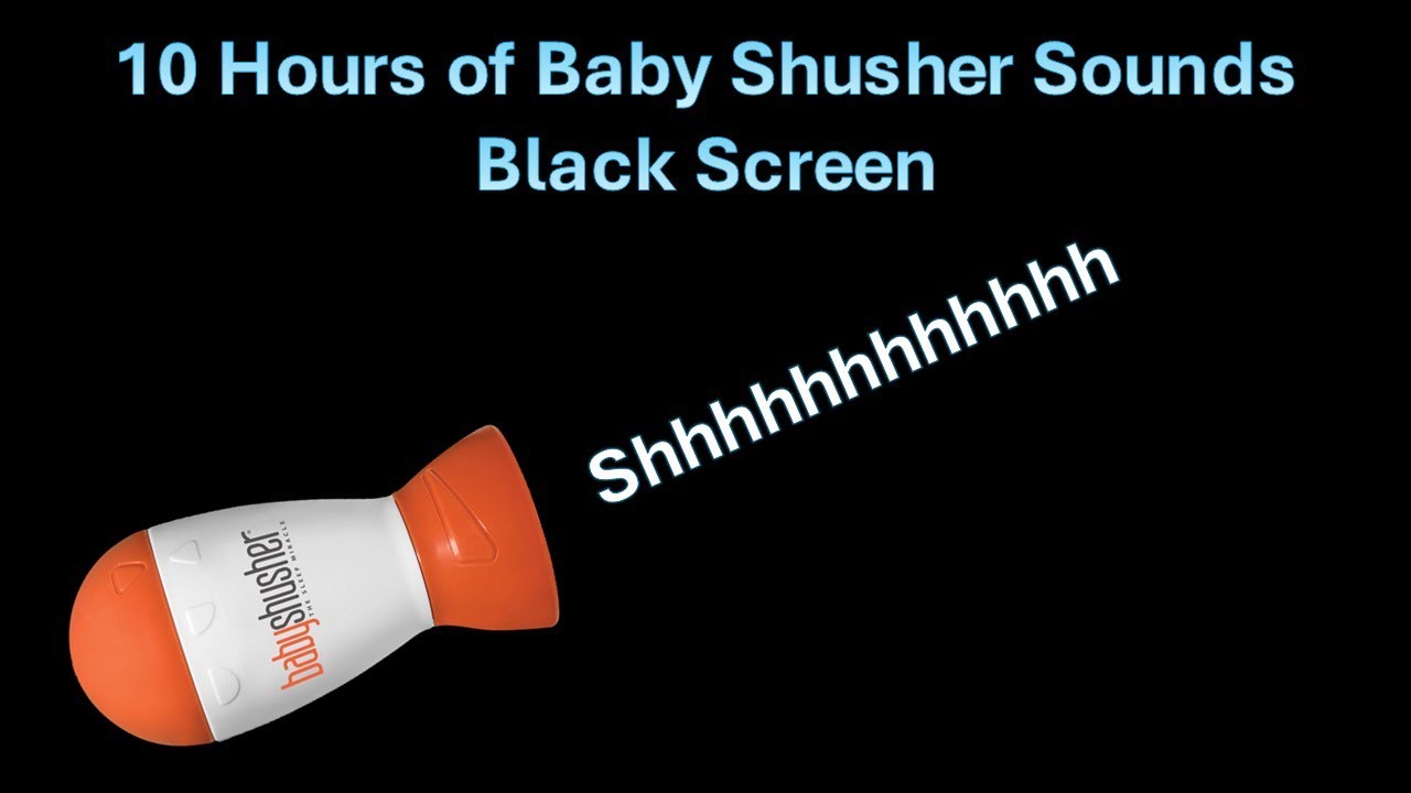 Baby Shusher - Soothing Shushing Sound - 10 Hours - Black Screen Low ...