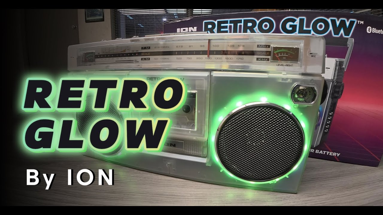 Retro Glow Bluetooth Boombox - YouTube