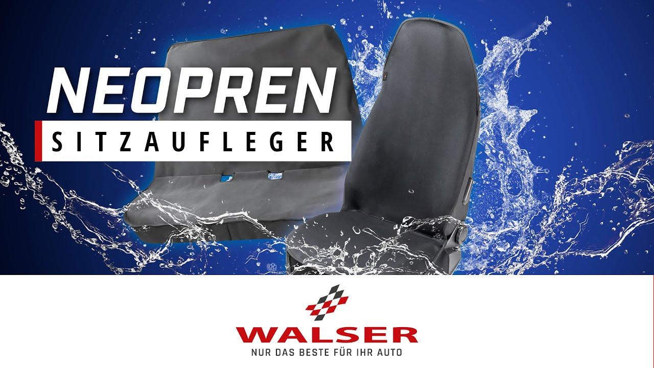 WALSER Auto-Sitzauflage Neopren - Perfekter Schutz - YouTube