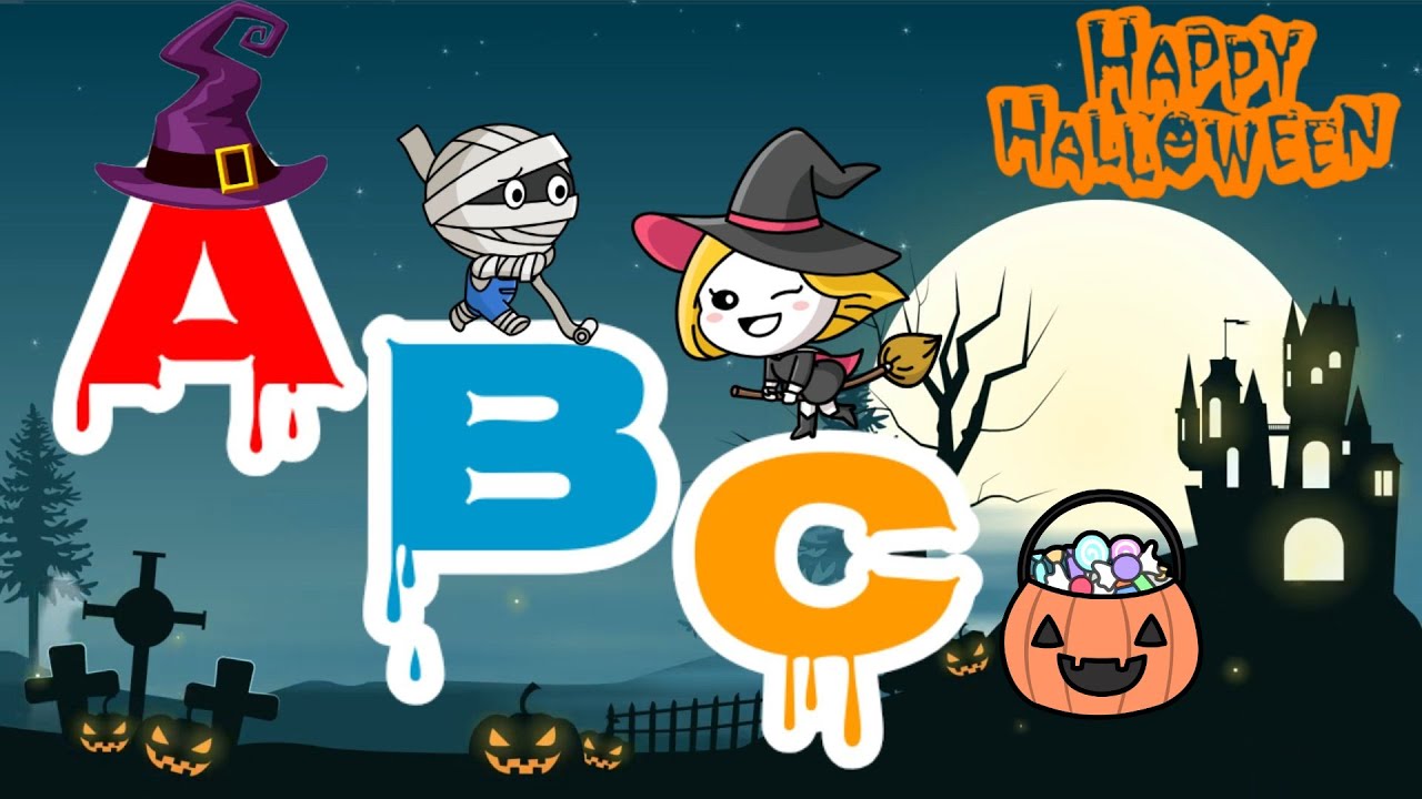 ABC SONG | ABC HALLOWEEN | NURSERY RHYME | HAPPY HALLOWEEN TRICK OR ...