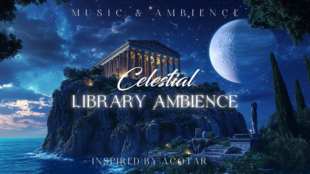 Celestial Library | Inspired by ACOTAR Ambience | Fantasy Music for Relaxing & Studying - YouTube