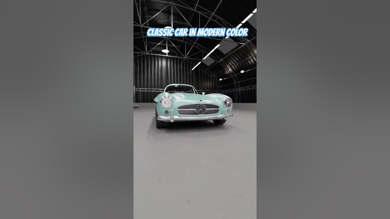 Classic Mercedes-Benz SLS300 in modern sky blue color #shorts #mercedes - YouTube