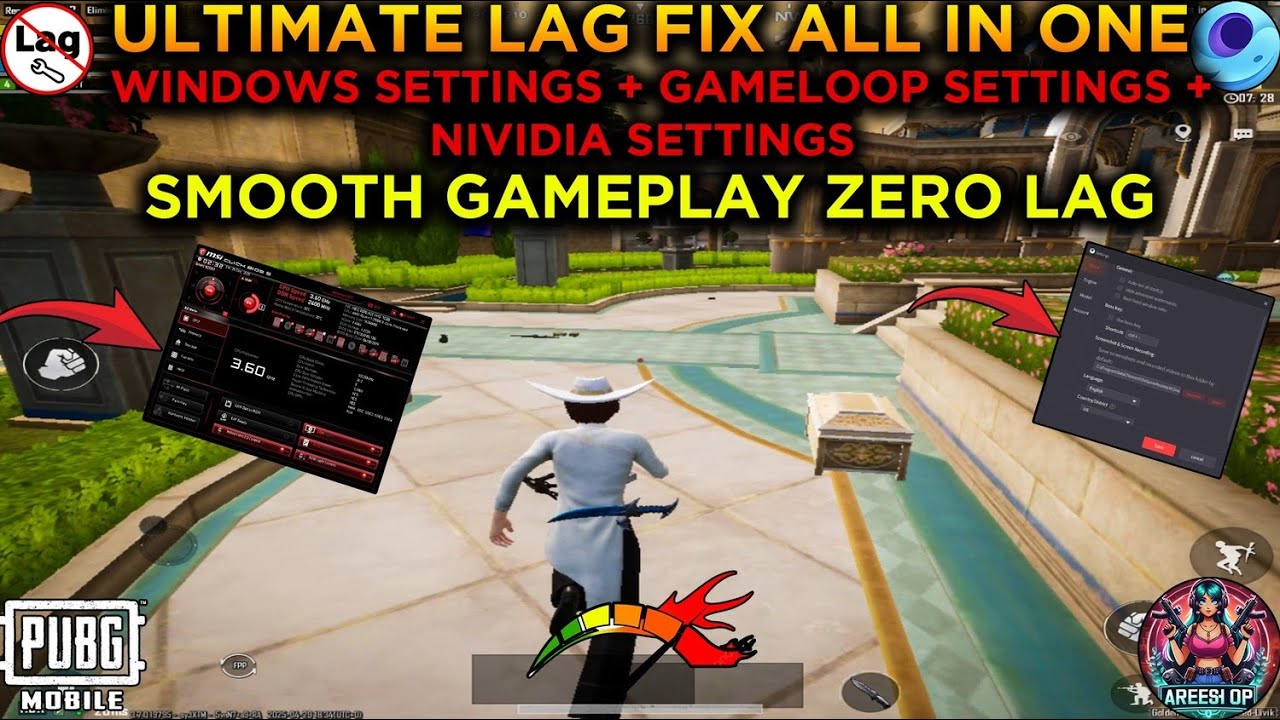 PUBG Mobile Smooth Gameplay 🎯 All Lag Fix Settings (Gameloop, Windows ...
