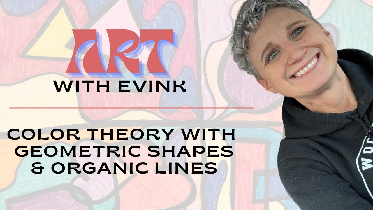 Elementary Art Lesson: Geometric and Organic Lines and Shapes with ...