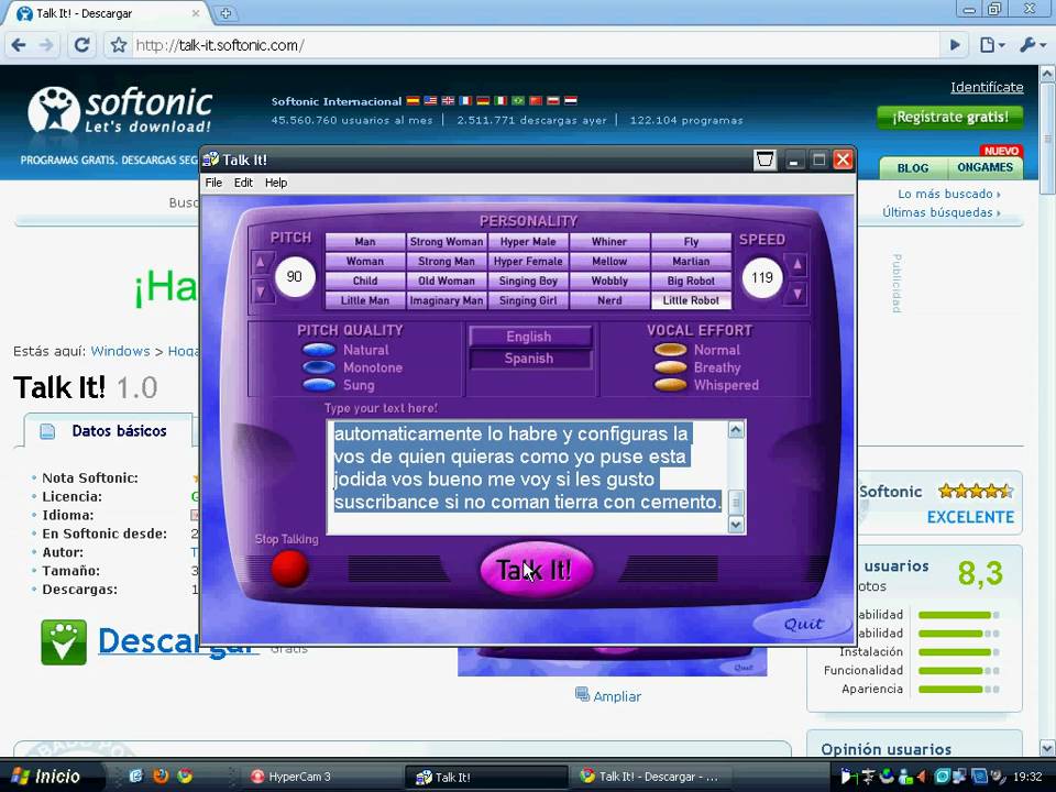 como descargar talk it - YouTube