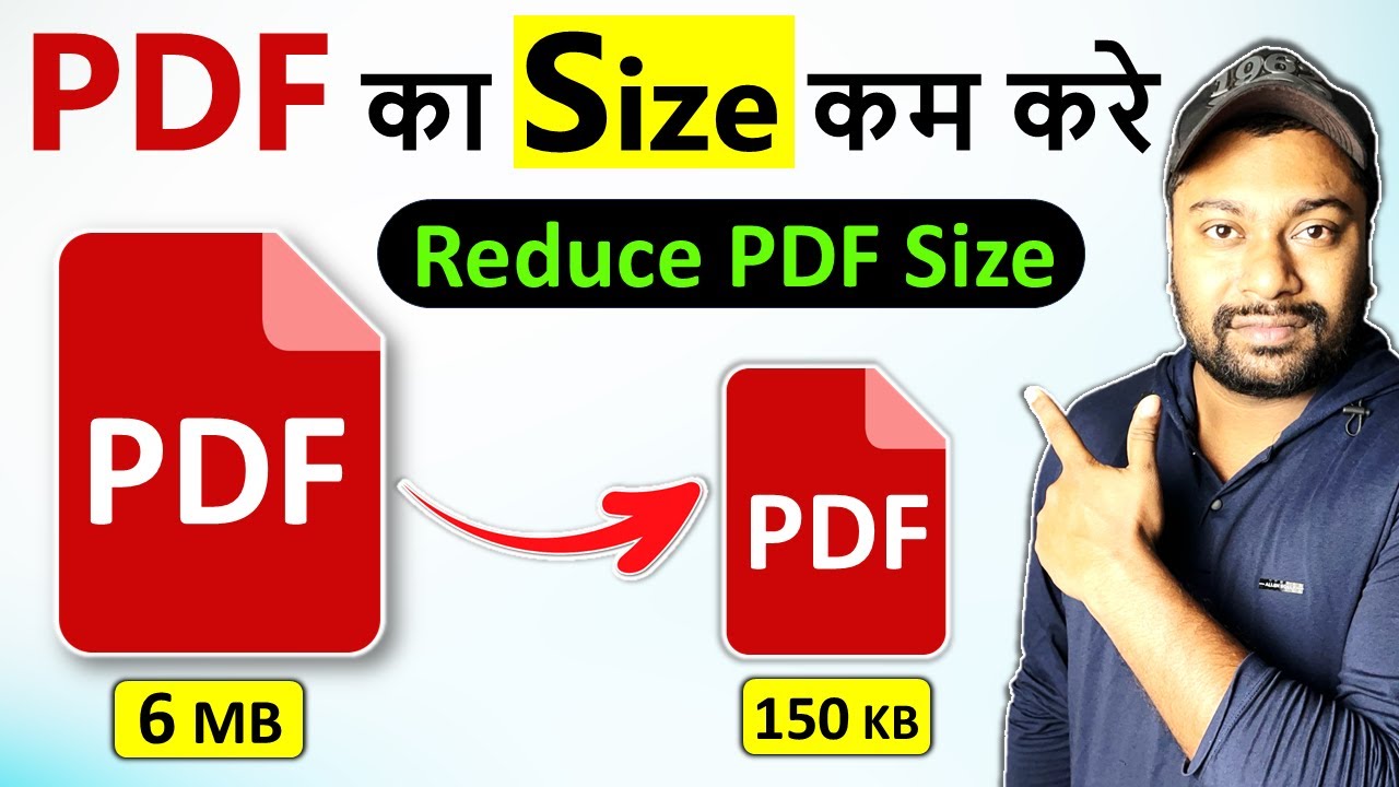 pdf ka size kaise kam kare | how to reduce pdf file size mb to kb | compress pdf file size - YouTube