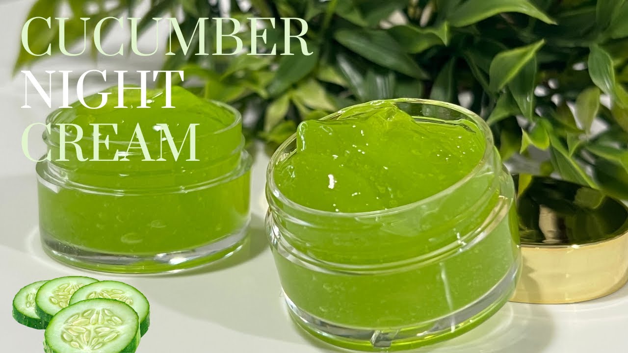 Cucumber Night Cream // DIY Cream For Dark Circles And Puffy Under Eye ...