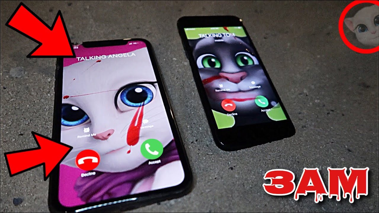 DO NOT TALK TO TALKING ANGELA AND TALKING TOM AT 3AM!! *OMG THEY ...