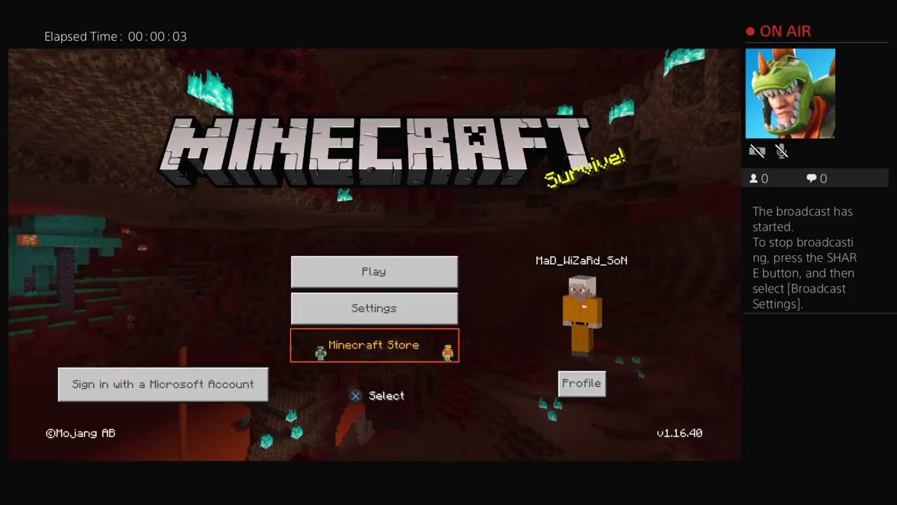 Playing minecraft - YouTube