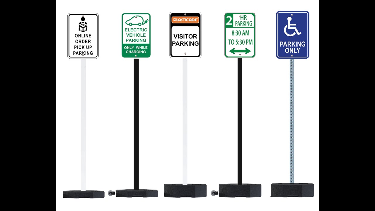 Portable Post Rubber Bases and Posts - YouTube