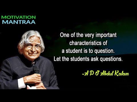 APJ Abdul Kalam Sahab: Motivation and Inspiration Quotes - YouTube