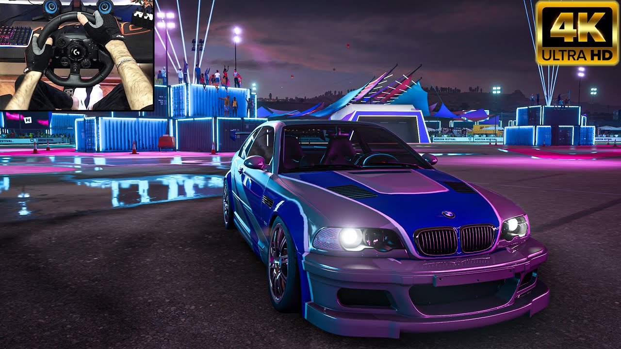 BMW M3 GTR NFS Most Wanted - Forza Horizon 5 | Steering wheel gameplay ...