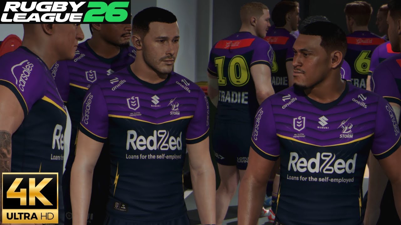 NRL Storm VS Bulldogs PC 4K Gameplay Rugby League 26 - YouTube